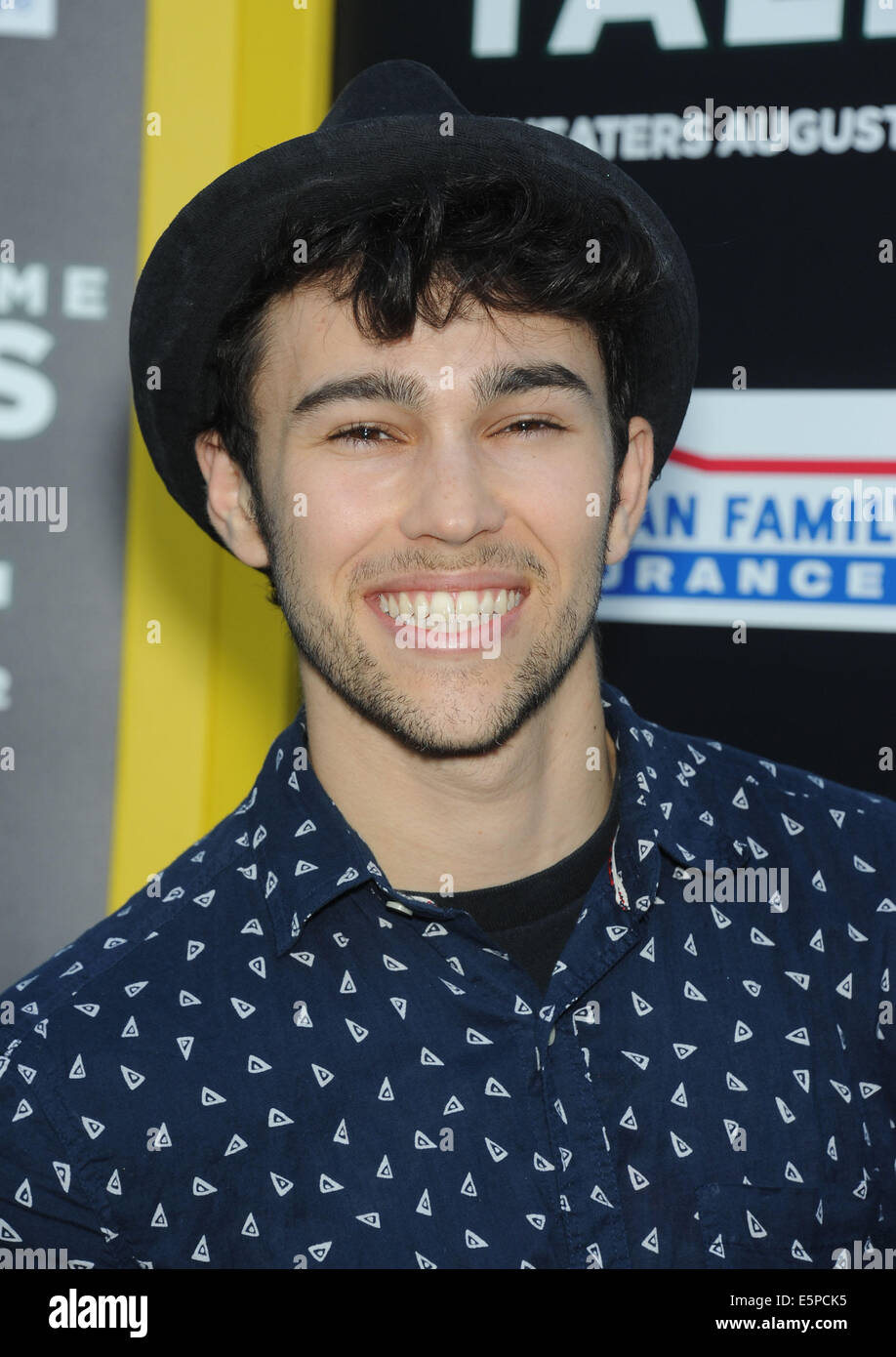 Hollywood, California, USA. 4th Aug, 2014. Max Schneider arrives for ...