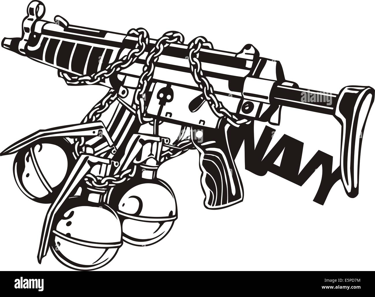 Military Design - vinyl-ready illustration Stock Photo - Alamy