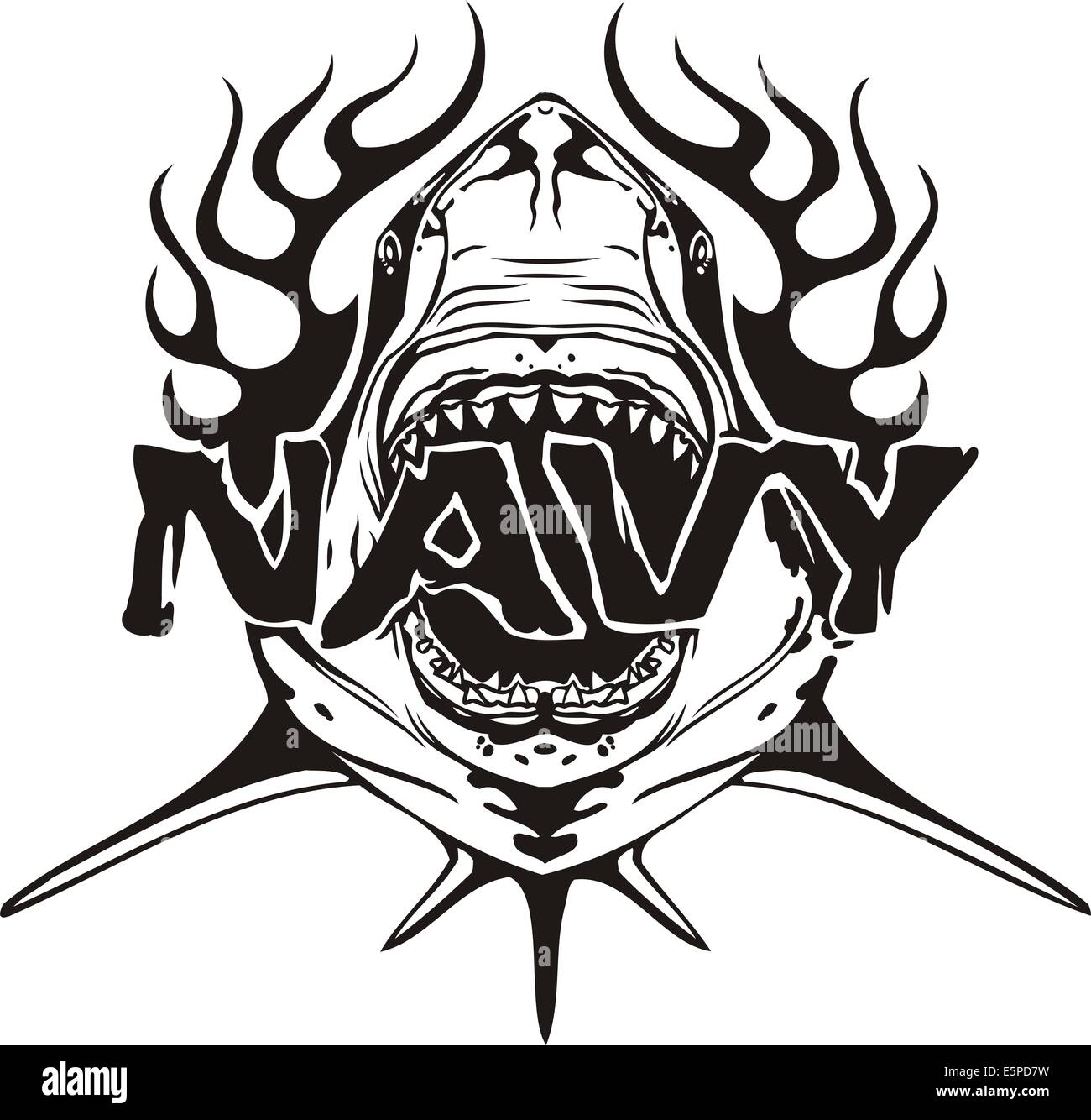NAVY Military Design - illustration Stock Photo - Alamy