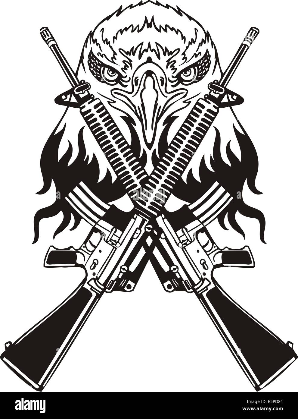 Military Design - vinyl-ready illustration Stock Photo - Alamy