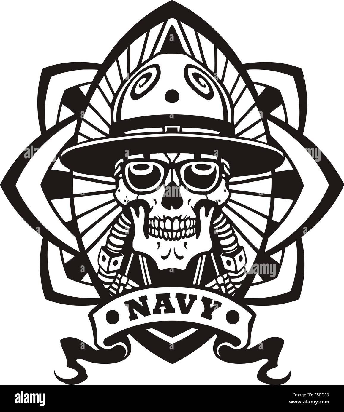 NAVY Military Design - illustration Stock Photo - Alamy