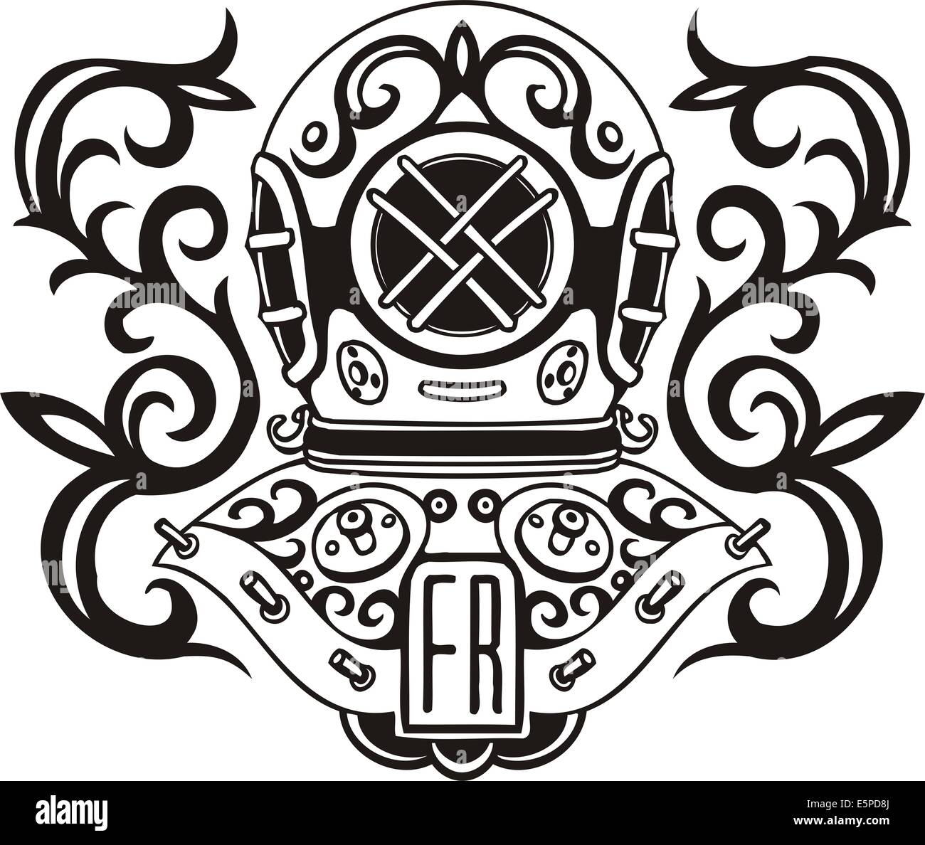 Military Design - vinyl-ready illustration Stock Photo - Alamy