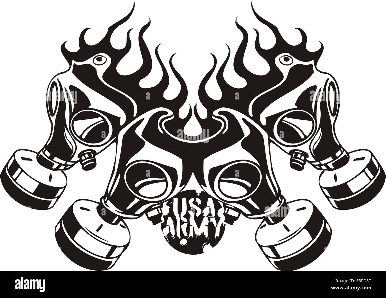 Military Design - vinyl-ready illustration Stock Photo - Alamy