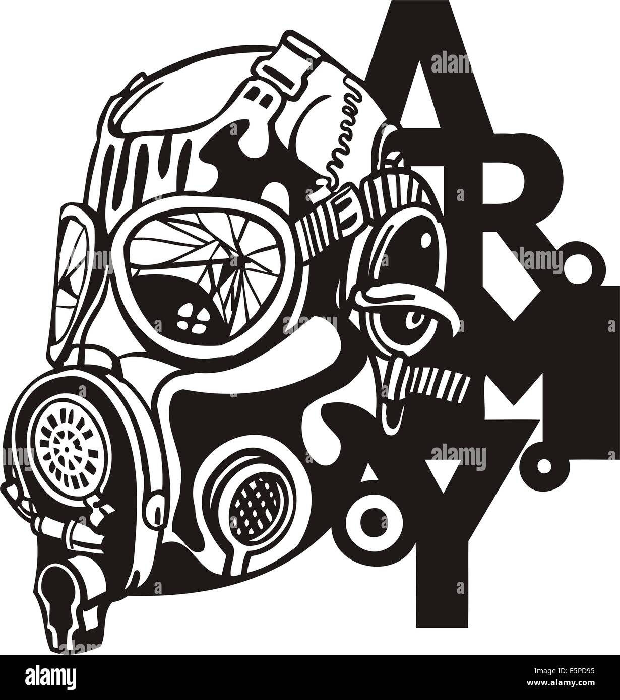 US Army Military Design - illustration Stock Photo - Alamy