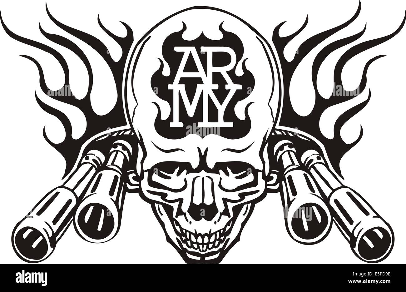 US Army Military Design - illustration Stock Photo - Alamy