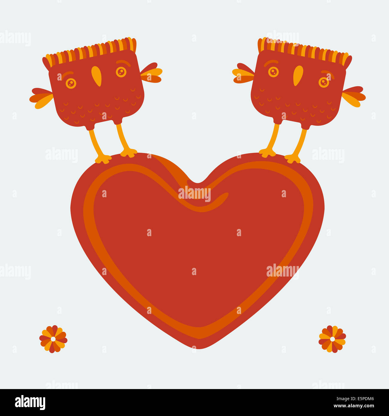 Birds holding the heart Stock Photo - Alamy
