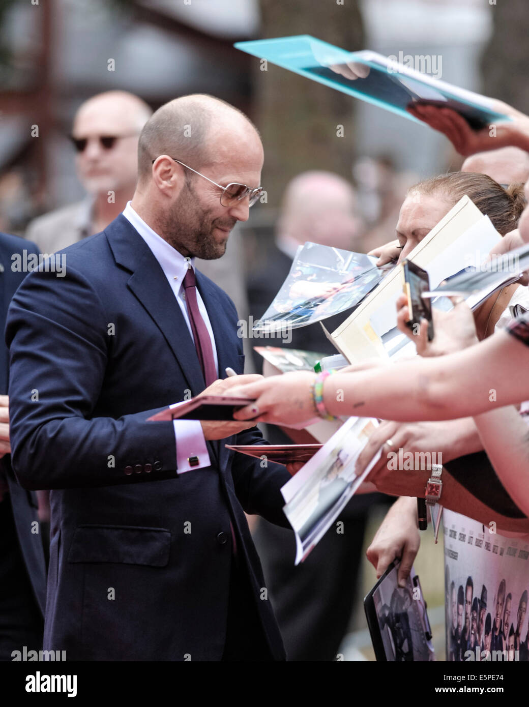 Jason Statham attends the World Premiere of The Expendables 3 on 04/08 ...