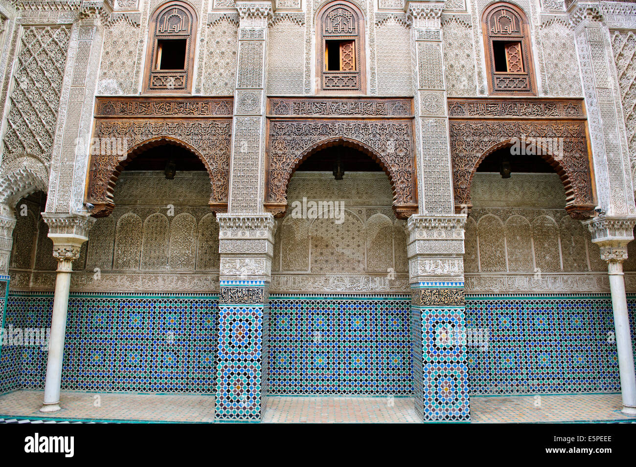 Madersa,Madrasa,Seat of Learning,School,Carved stucco panels,fountain ...