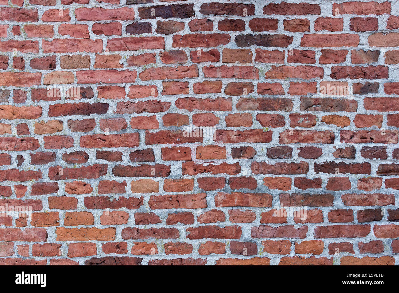 Wall made of red bricks, Karlskrona, Blekinge län, Sweden Stock Photo ...