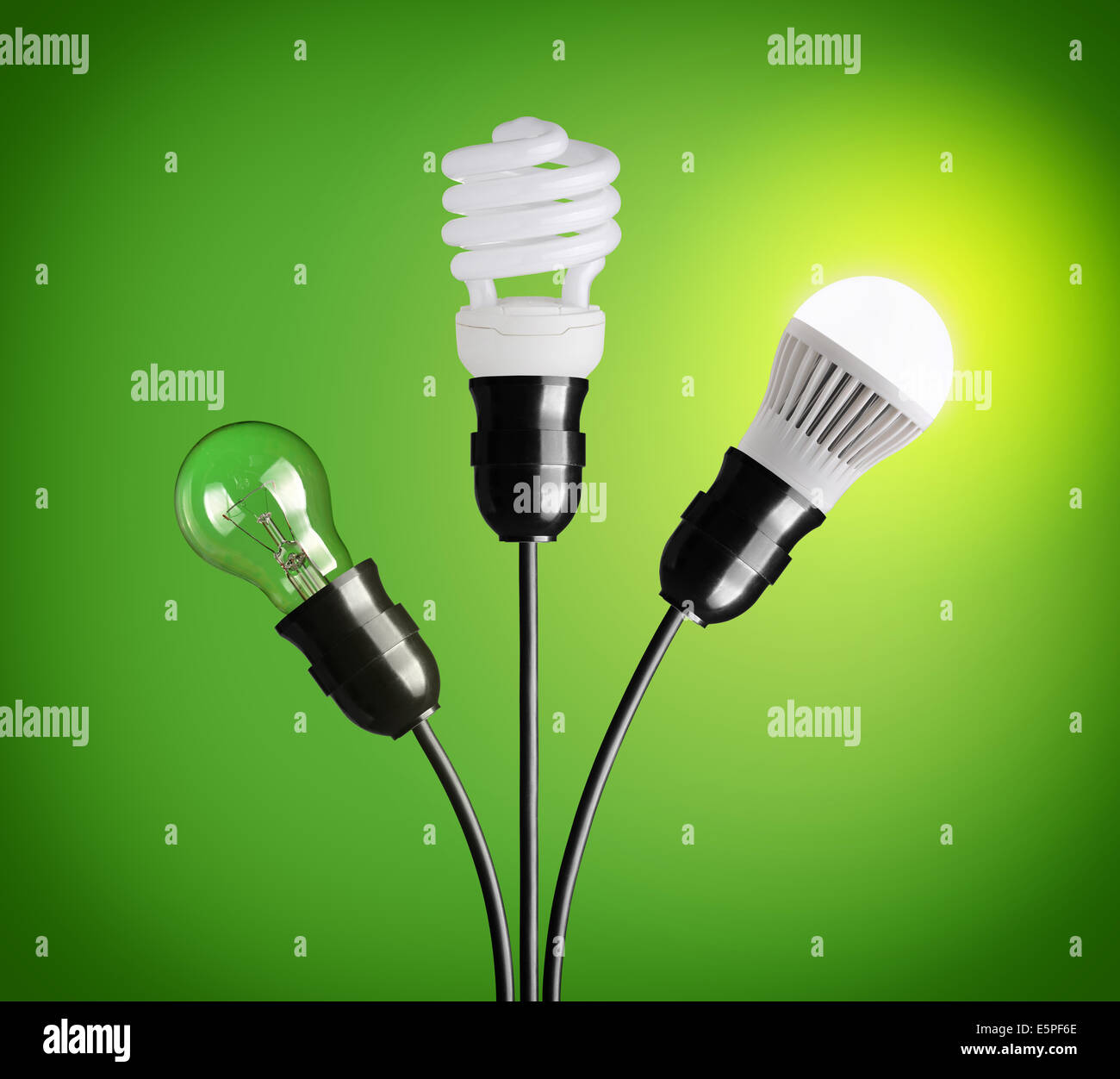 Evolution of light bulbs Stock Photo - Alamy