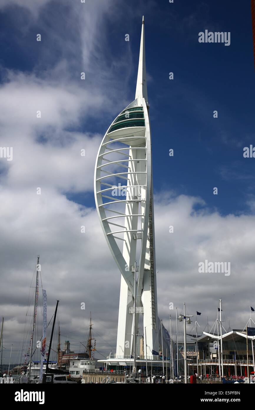 Spinnaker Tower at Gunwharf Quays, Portsmouth Stock Photo - Alamy