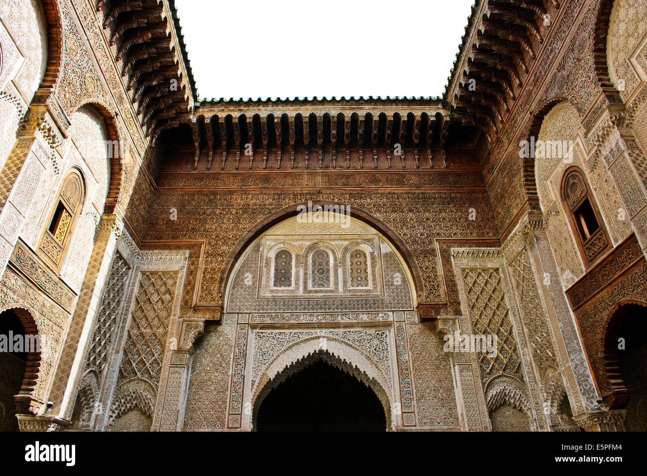 Madersa,Madrasa,Seat of Learning,School,Carved stucco panels,fountain ...