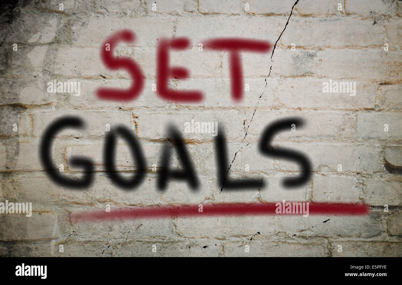 Set Goals Concept Stock Photo - Alamy