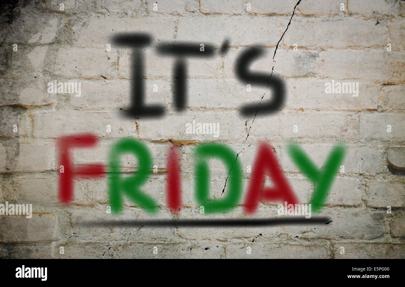 It's Friday Concept Stock Photo - Alamy