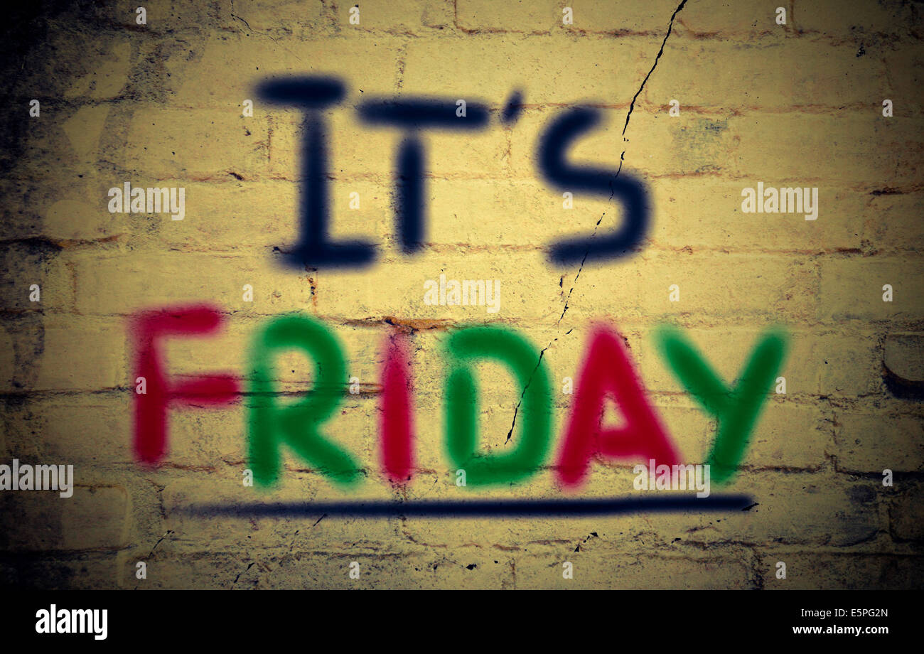 It's Friday Concept Stock Photo - Alamy