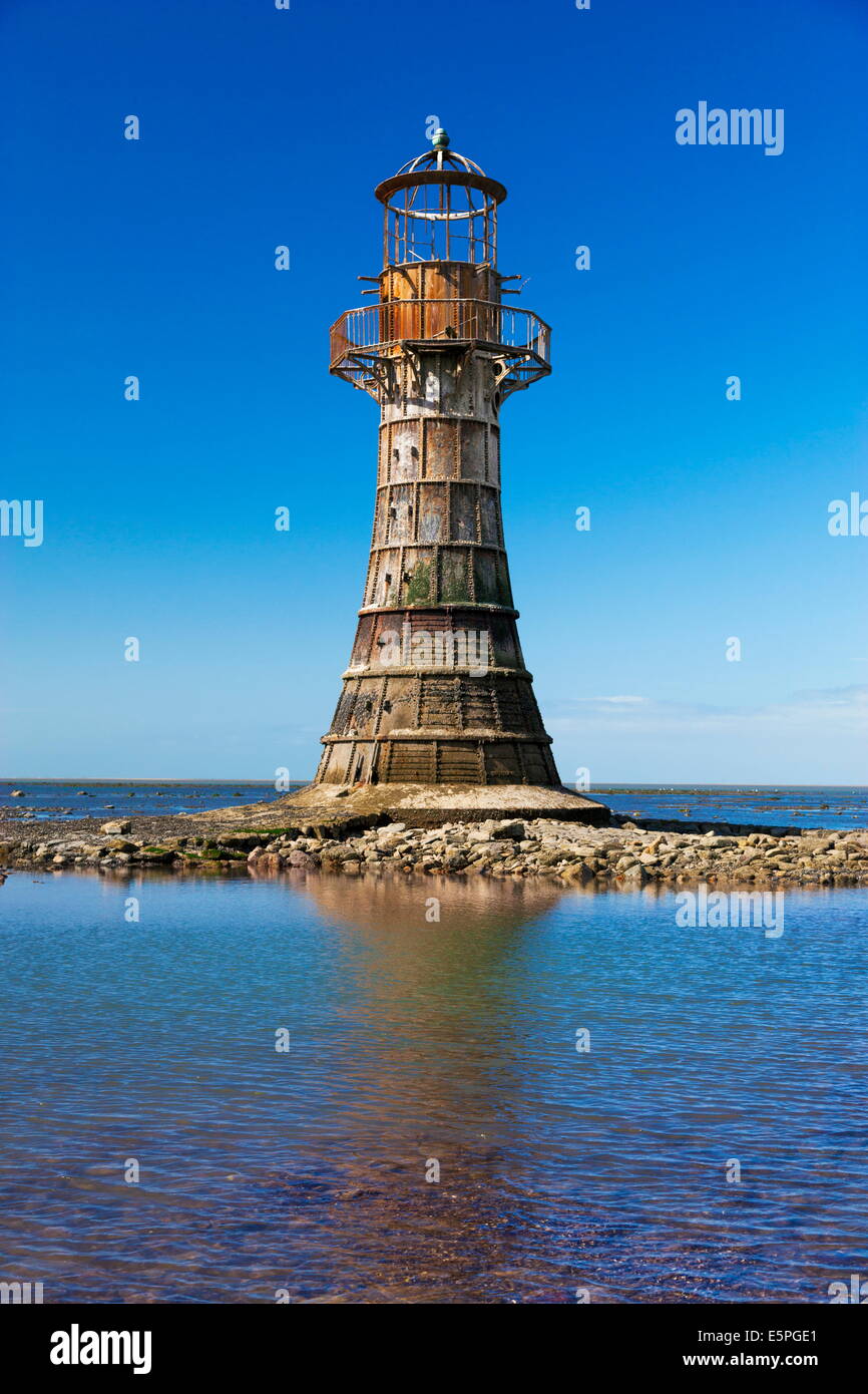 Whiteford Lighthouse, Whiteford Sands, Gower, Wales, United Kingdom ...