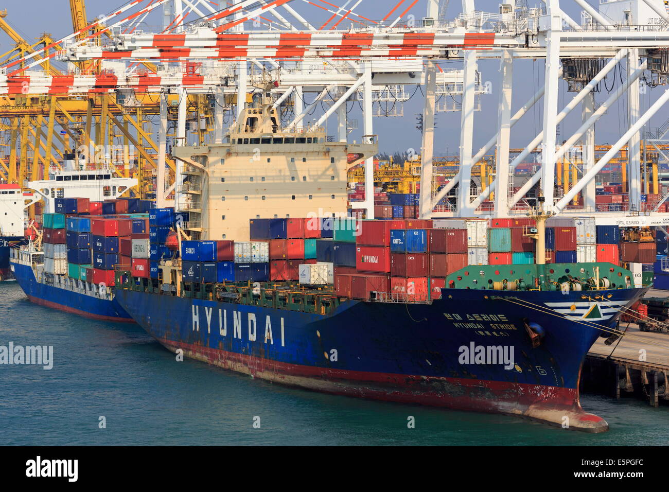 Container ship in Laem Chabang Port, Laem Chabang City, Thailand ...