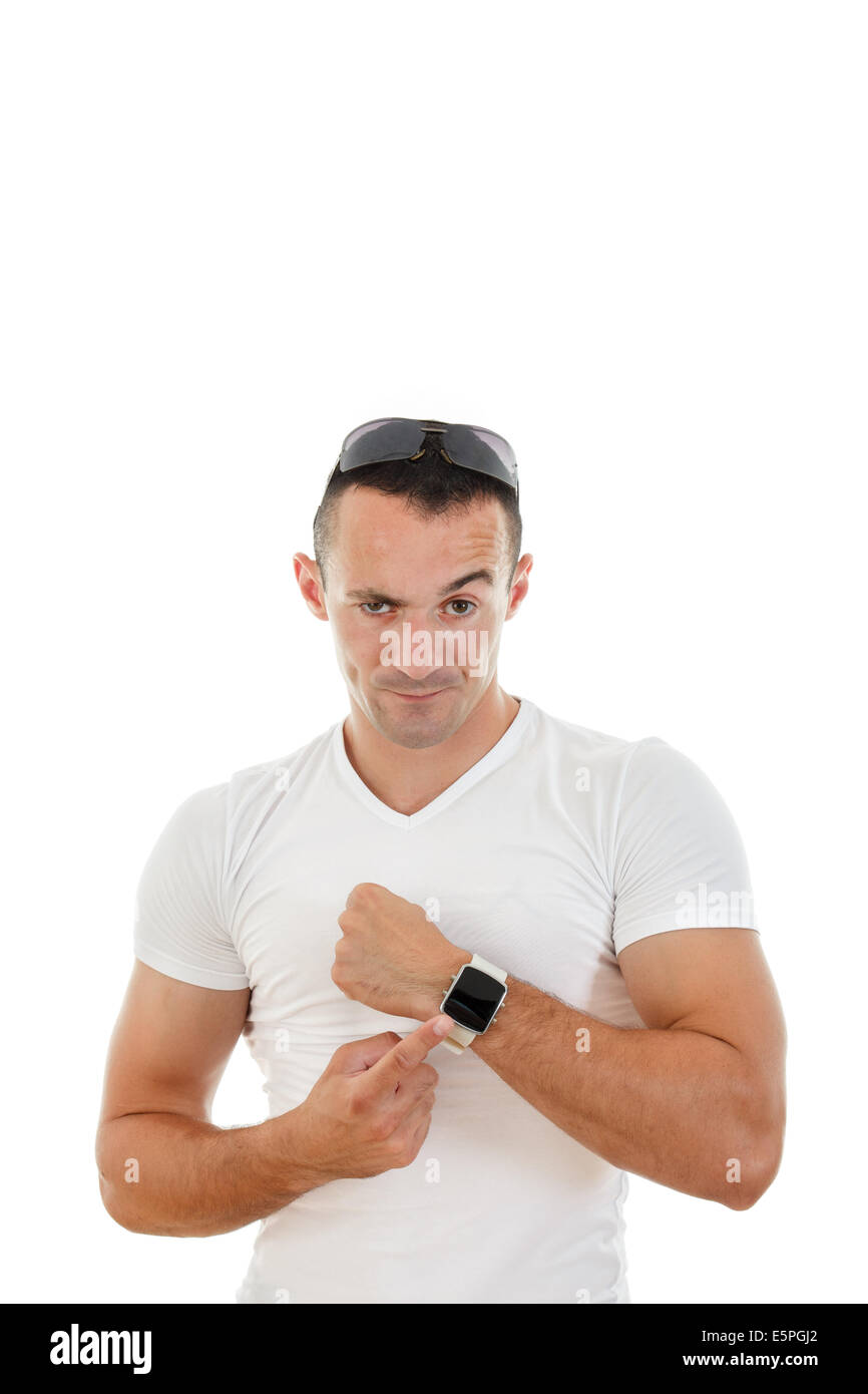 Nervous look and man hi-res stock photography and images - Alamy