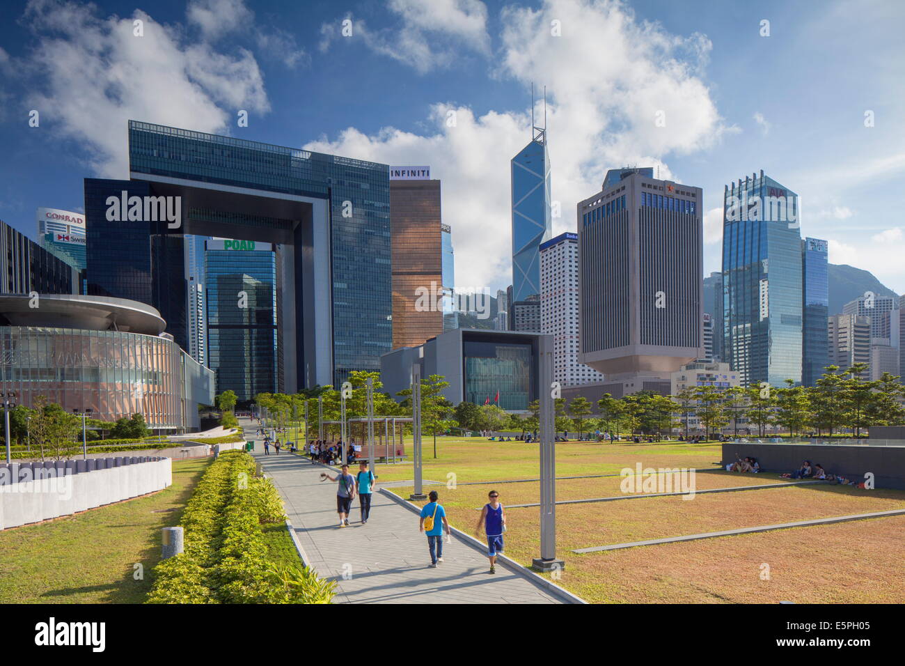 Tamar Park and Central Government Complex, Admiralty, Hong Kong Island ...