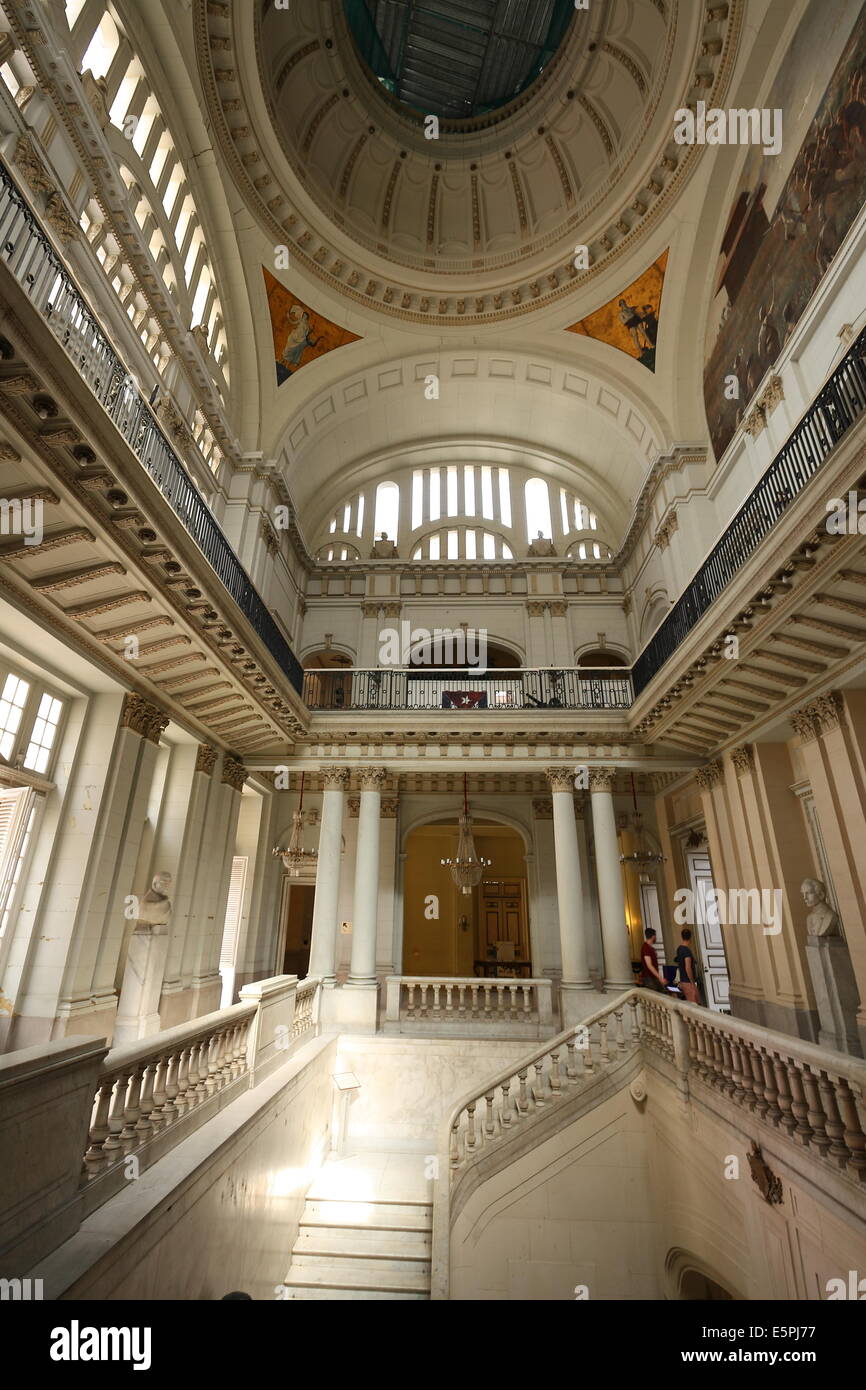 Classical architecture in the pre-revolution palace in Havana, Cuba ...