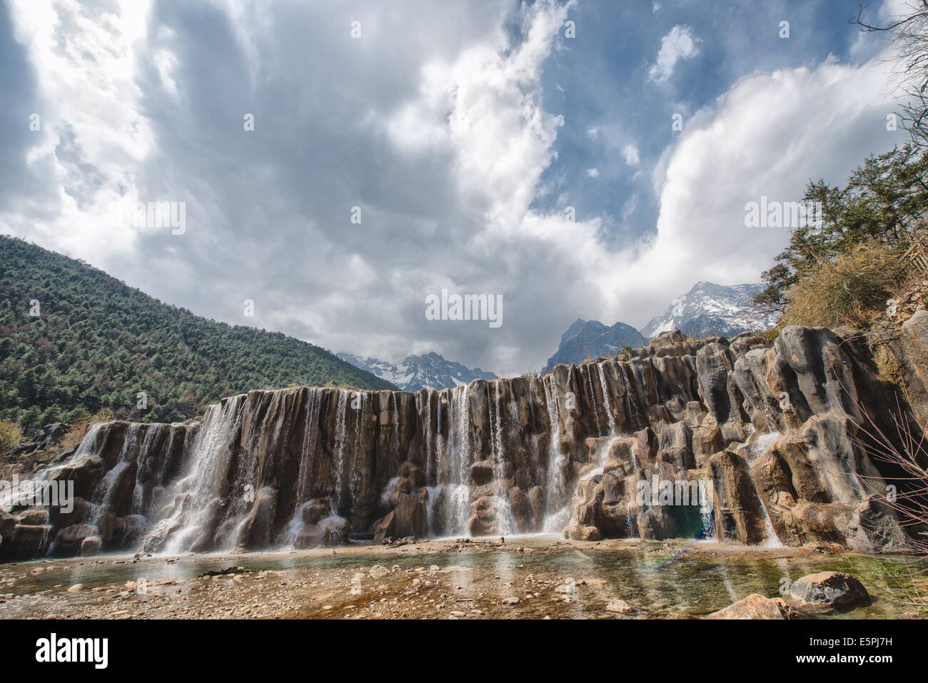 Waterfalls at Baishuihe, Lijiang, Yunnan, China, Asia Stock Photo - Alamy