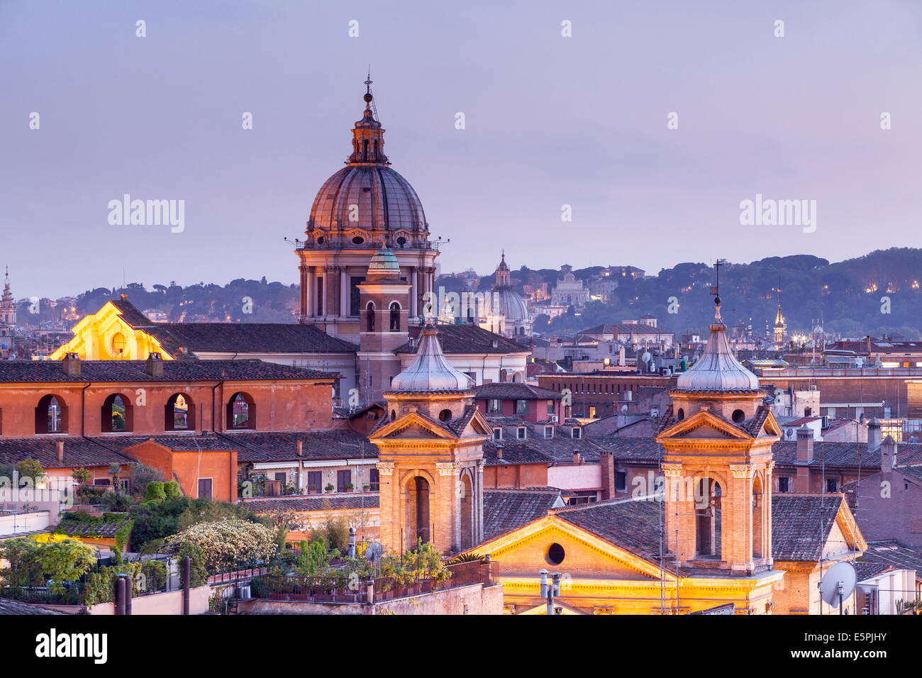 Looking over the rooftops of Rome, Lazio, Italy, Europe Stock Photo - Alamy