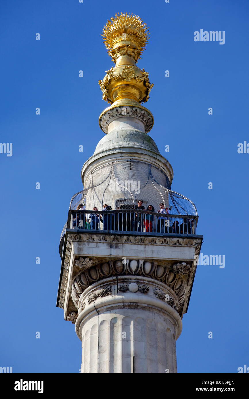 The Monument to the Great Fire of London of 1666, by Sir Christopher ...