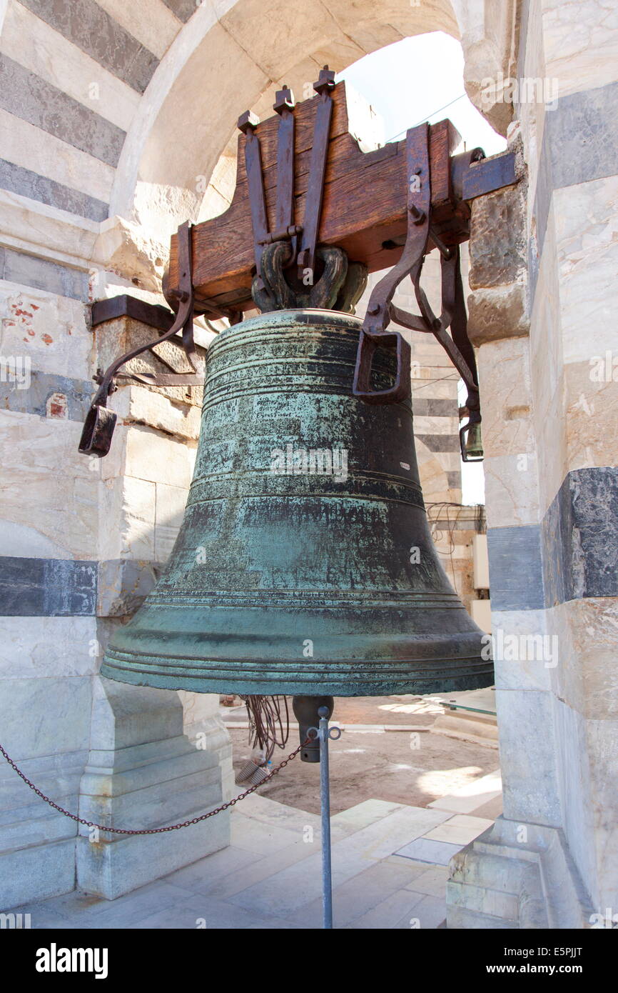 One of seven bells at the top of The Leaning Tower of Pisa, UNESCO ...