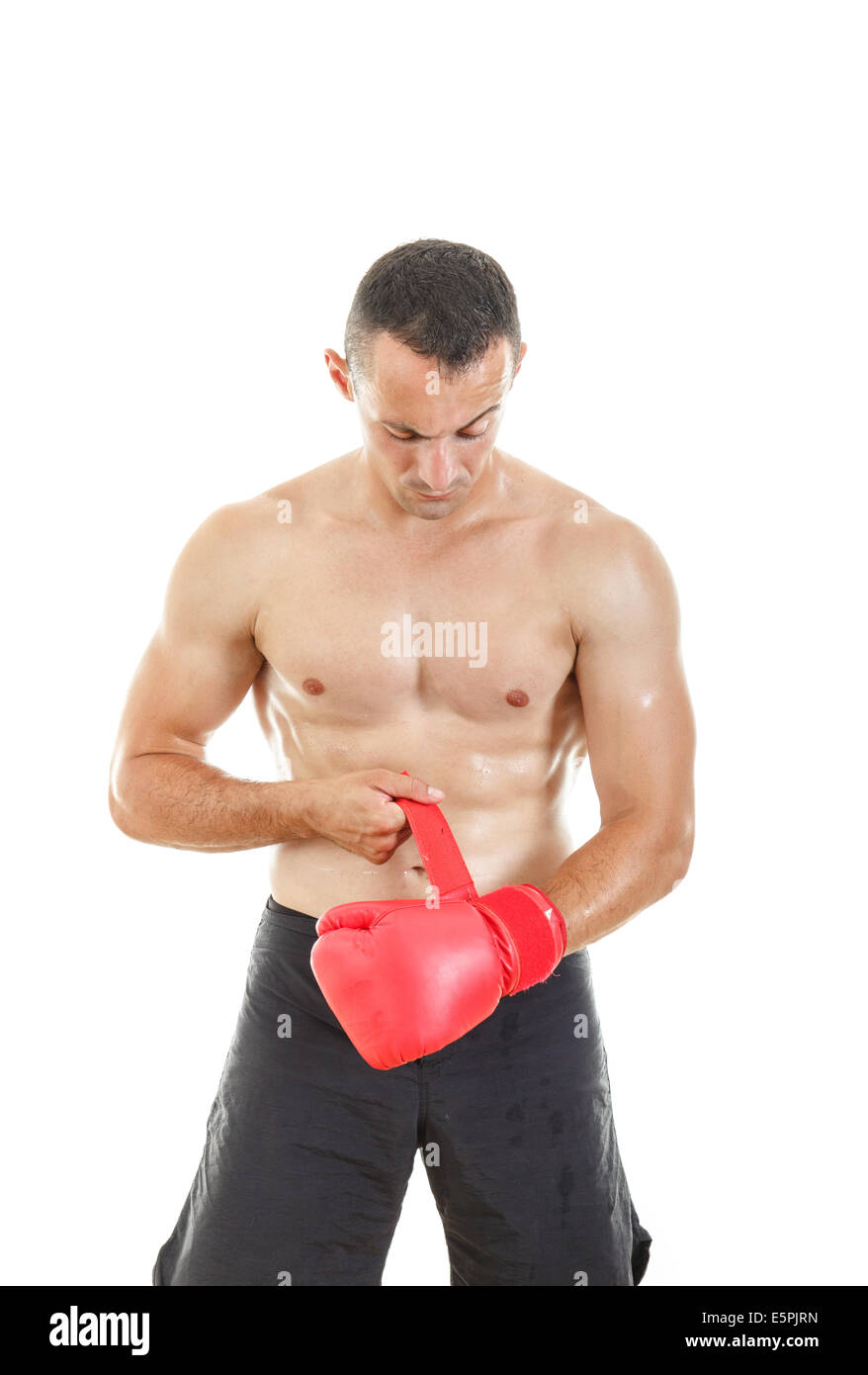 Strong man fighter in Cut Out Stock Images & Pictures - Alamy
