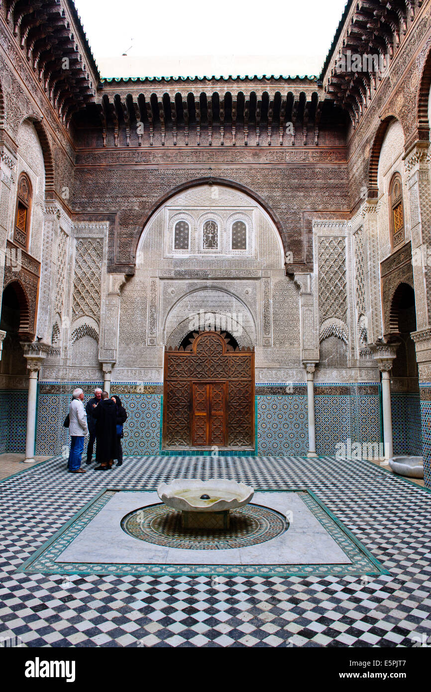 Madersa,Madrasa,Seat of Learning,School,Carved stucco panels,fountain ...
