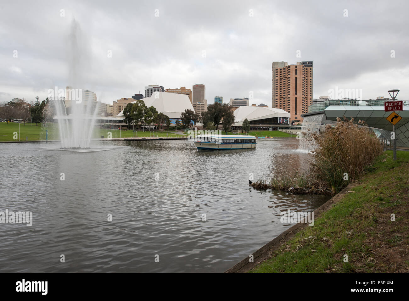 The new Riverbank foot bridge spans the picturesque River Torrens in ...