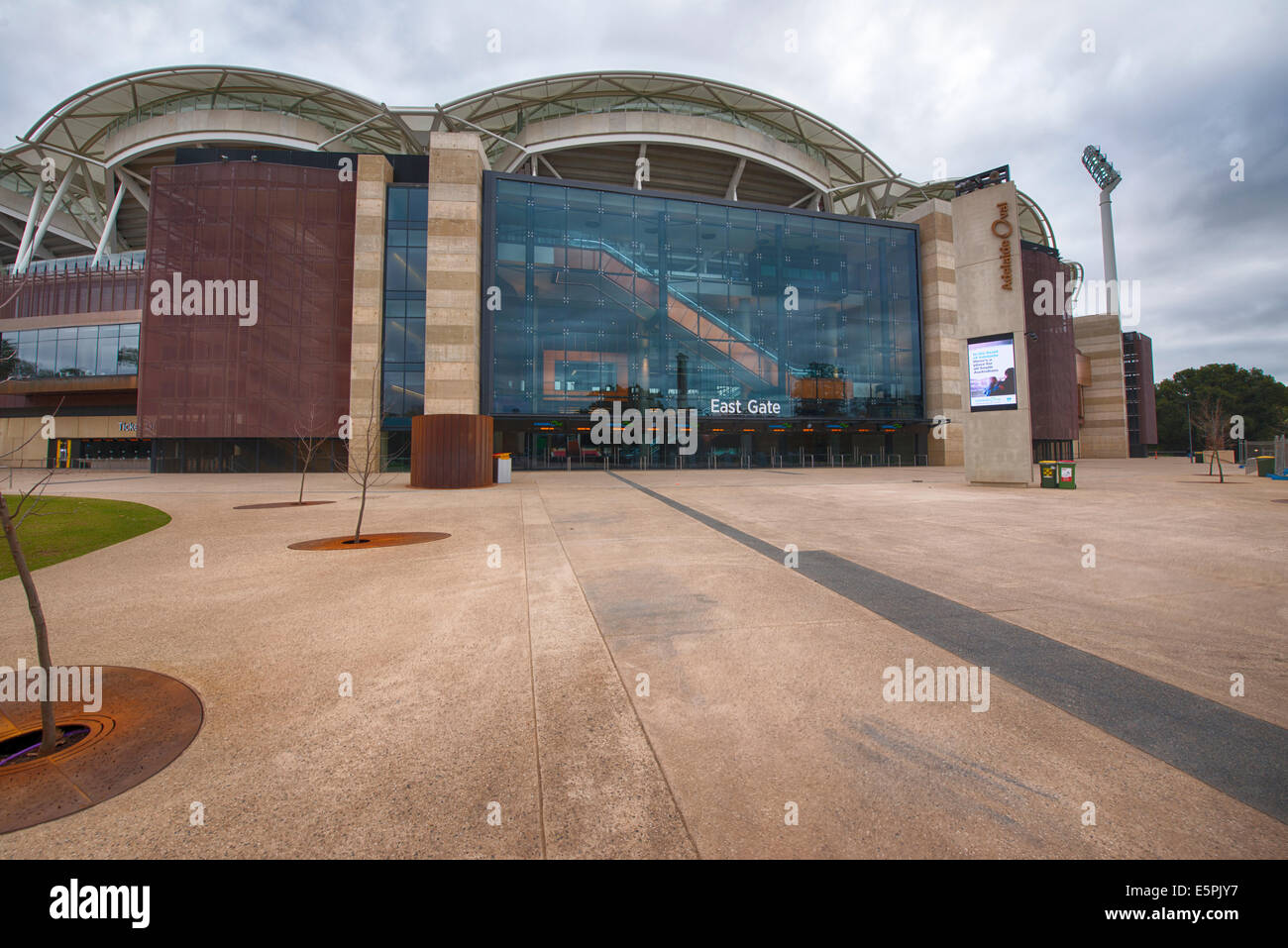 The new redeveloped Adelaide Oval east gate Stock Photo - Alamy