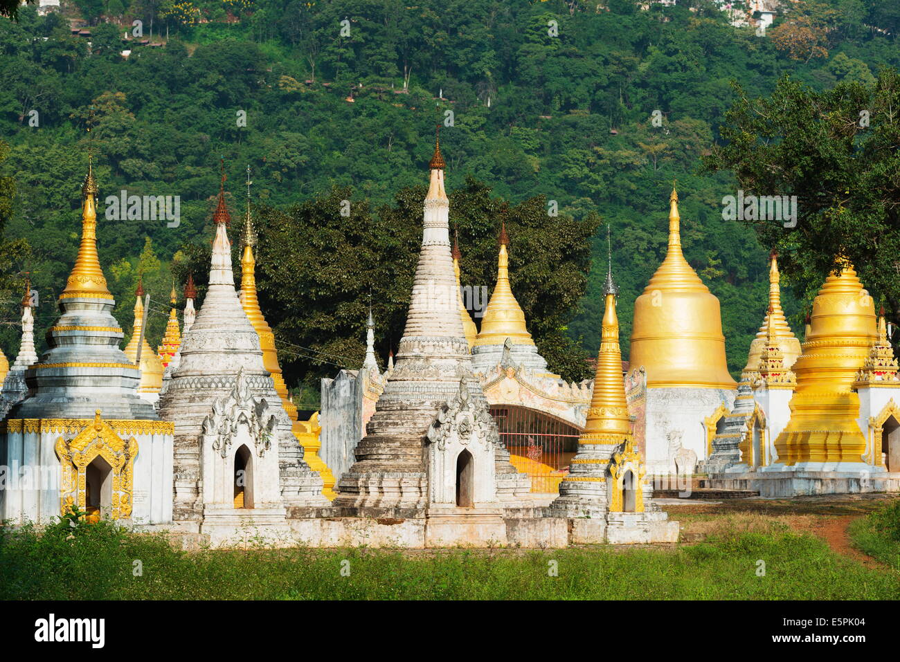 Nget Pyaw Taw Pagoda, Pindaya, Myanmar (Burma), Asia Stock Photo - Alamy