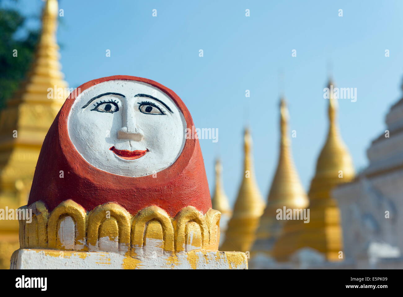 Temple decoration, Nget Pyaw Taw Pagoda, Pindaya, Myanmar (Burma), Asia ...
