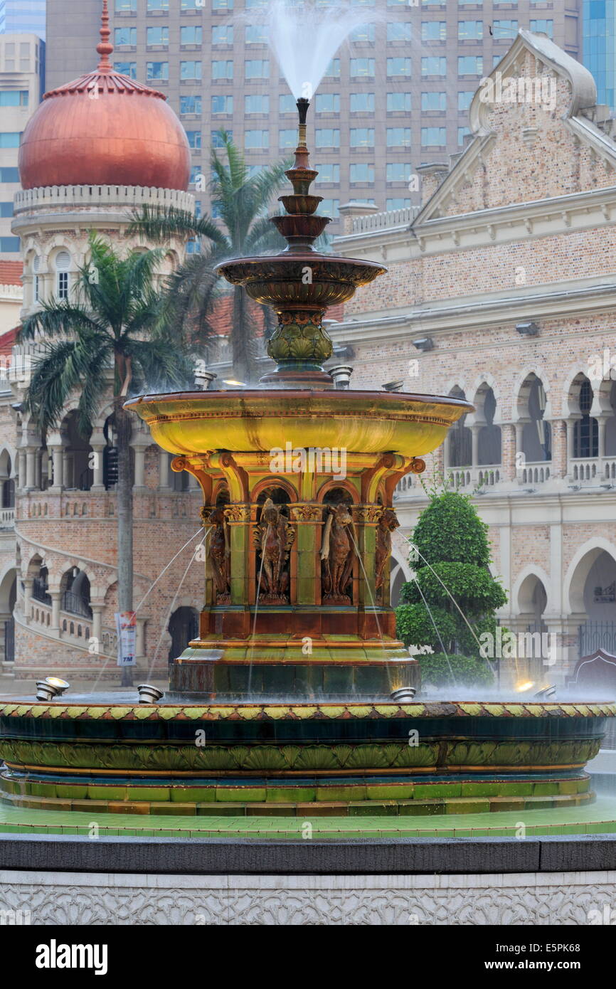 Merdeka Square Fountain, Kuala Lumpur, Malaysia, Southeast Asia, Asia ...