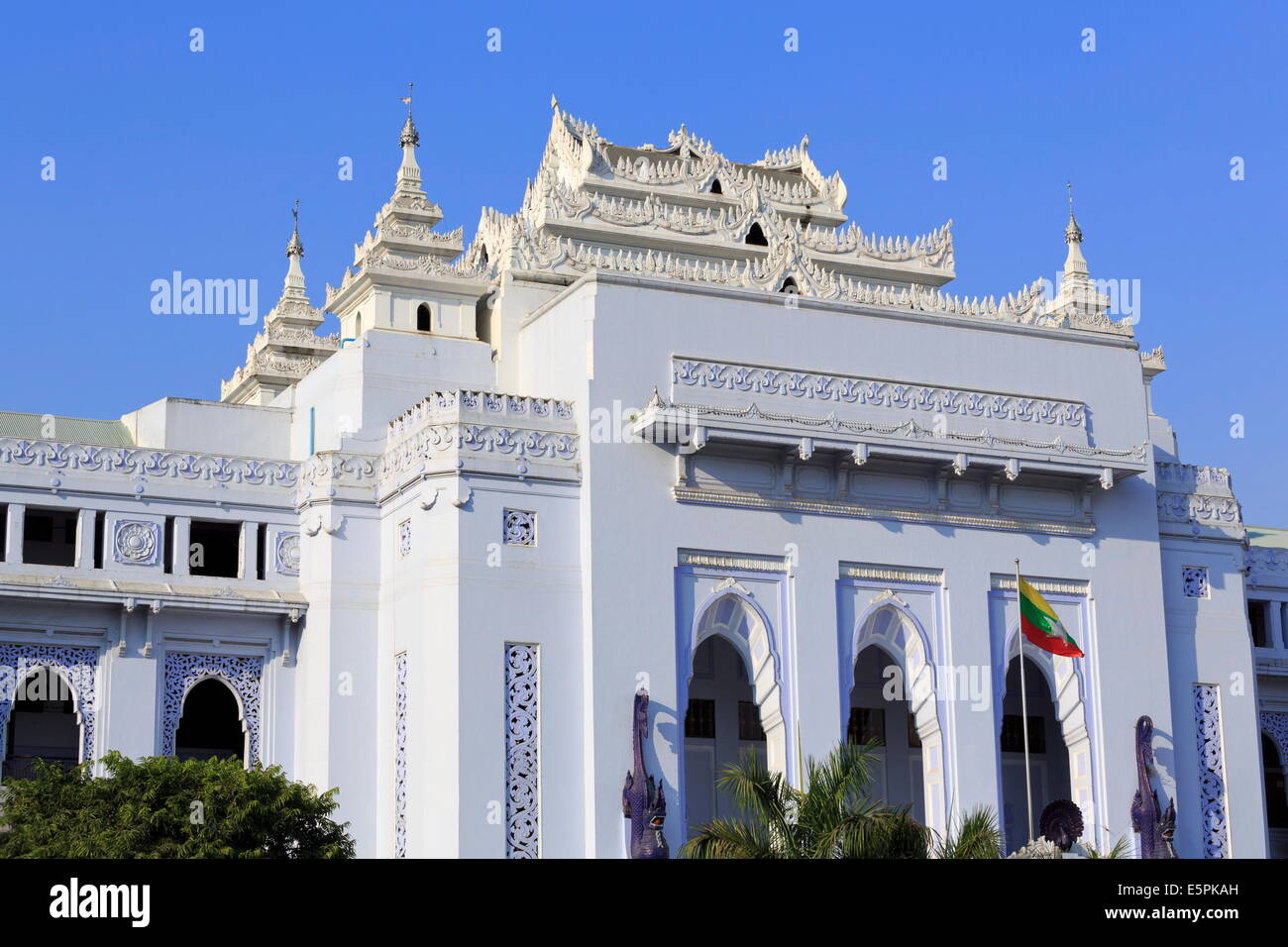 Yangon City Hall, Yangon (Rangoon), Myanmar (Burma), Asia Stock Photo ...