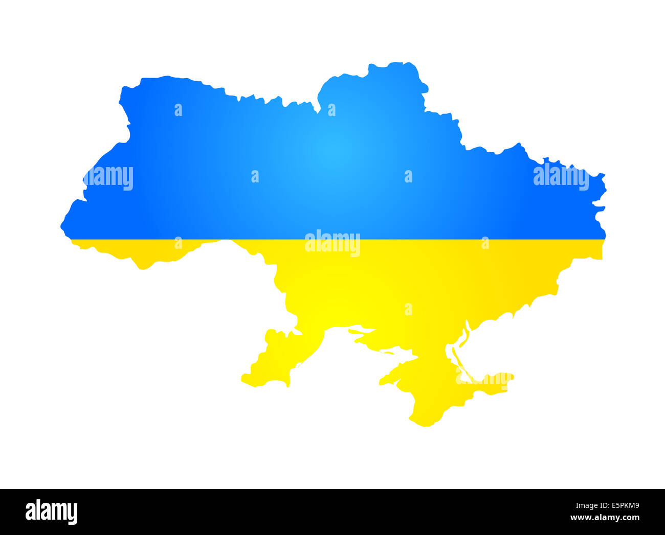 Map flag ukraine Cut Out Stock Images & Pictures - Alamy