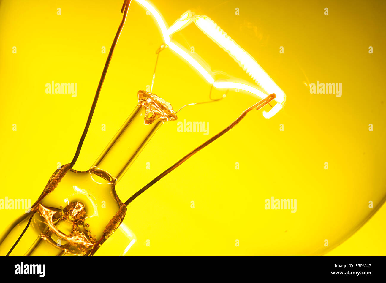 Yellow glowing lamp hi-res stock photography and images - Alamy