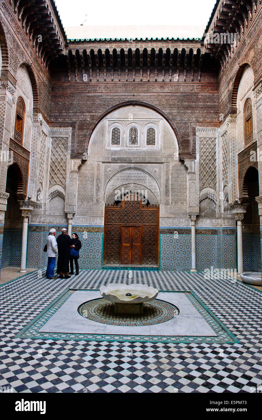 Madersa,Madrasa,Seat of Learning,School,Carved stucco panels,fountain ...