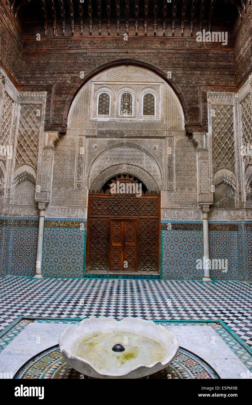 Madersa,Madrasa,Seat of Learning,School,Carved stucco panels,fountain ...