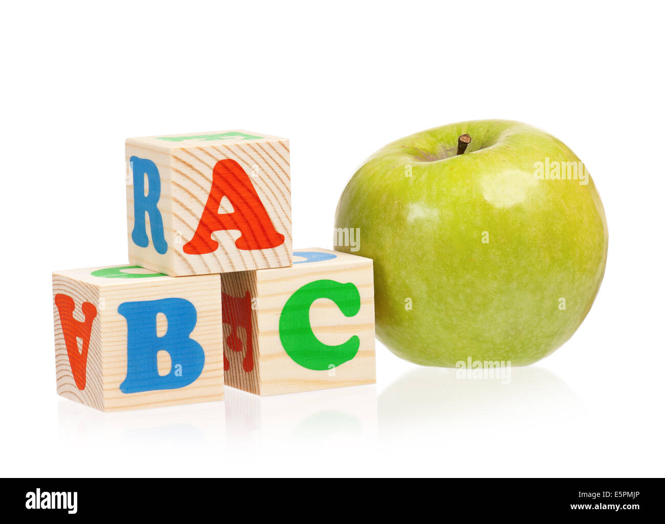 Apple abc blocks hi-res stock photography and images - Alamy