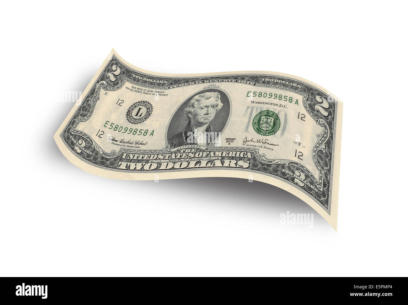 Two dollar banknote hi-res stock photography and images - Alamy