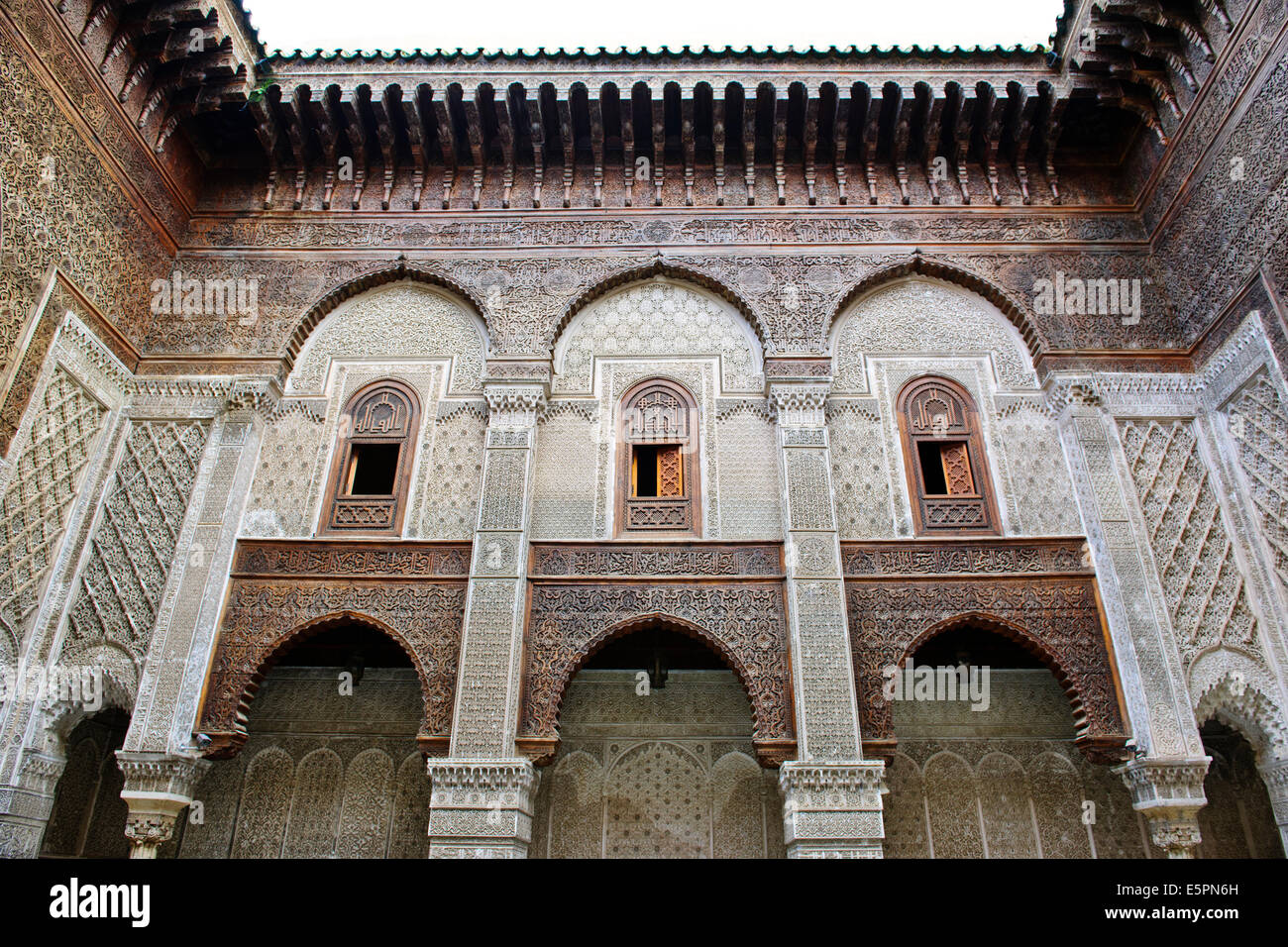 Madersa,Madrasa,Seat of Learning,School,Carved stucco panels,fountain ...