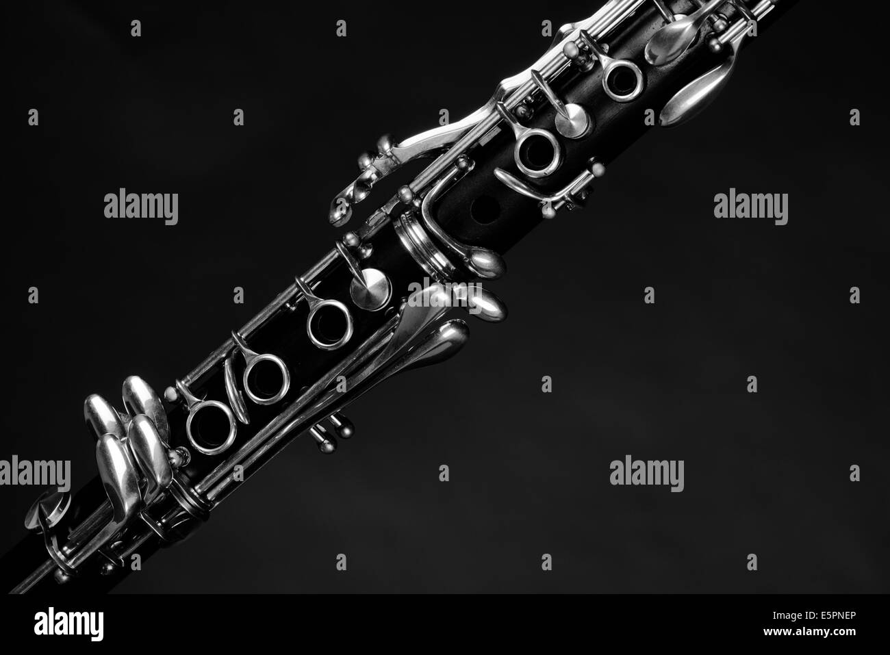 Detail take of a clarinet and its keys Stock Photo - Alamy