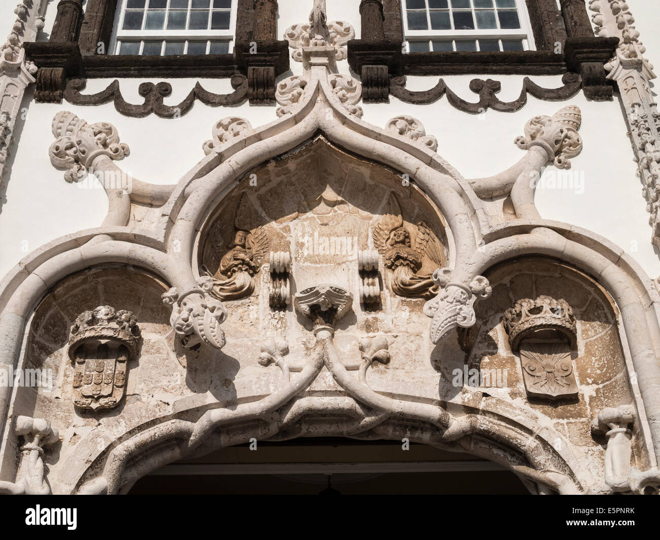 San sebastian church, Ponta Delgada town, S.Miguel Island,the Azores ...
