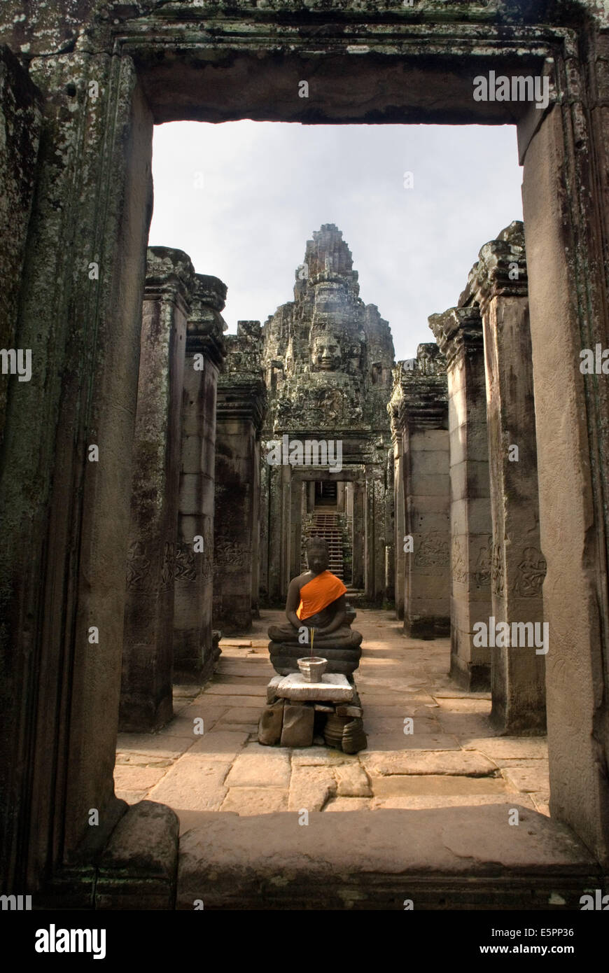 Bayon temple, southern entrance, face towers, gallery, temple complex ...