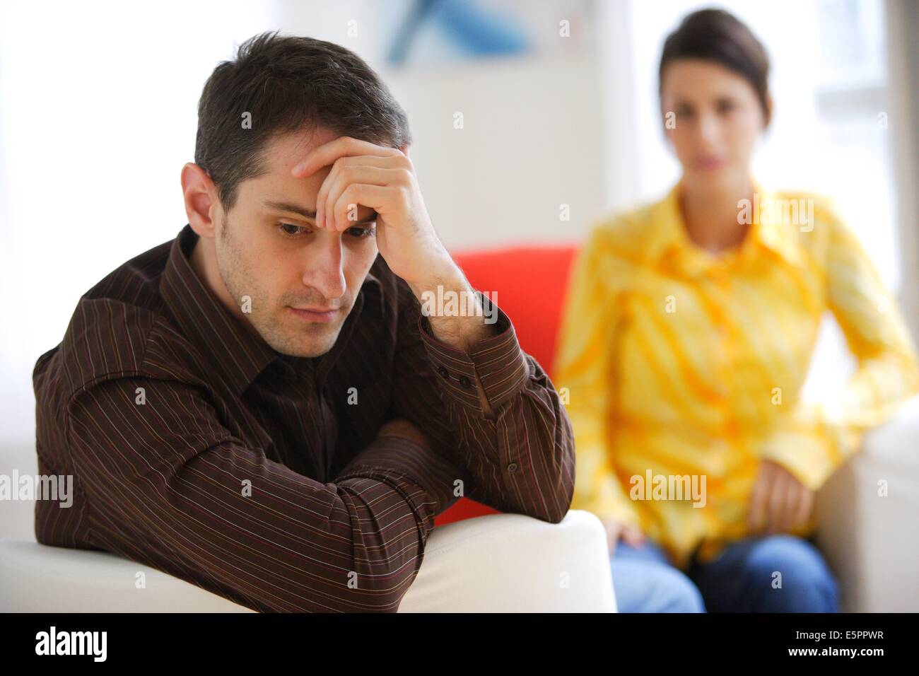 Couple discuss conflict hi-res stock photography and images - Alamy