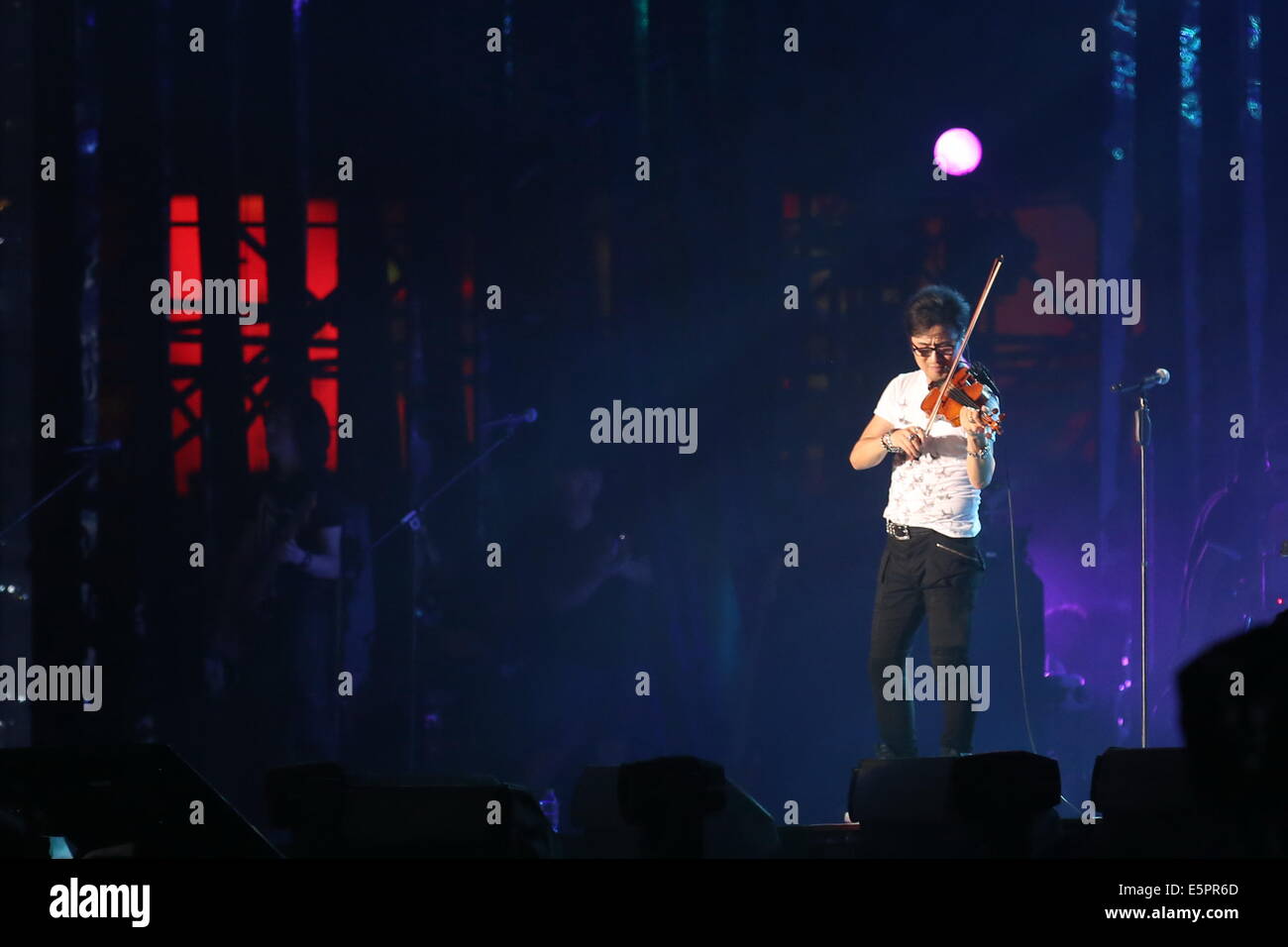 Singer Wang Feng holds concert at the National Stadium in Beijing,China ...