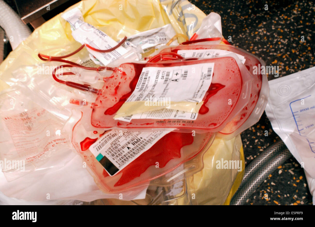 Blood bag bin hi-res stock photography and images - Alamy