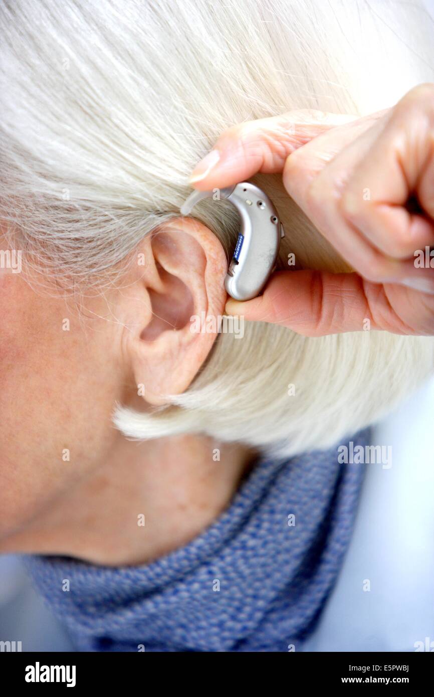 Hearing Aid Close Up High Resolution Stock Photography and Images - Alamy